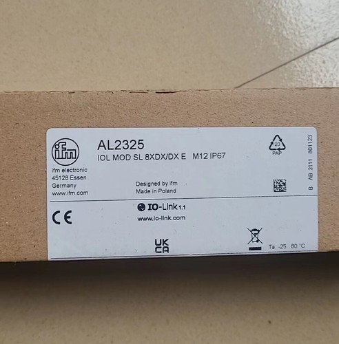 1pcs IFM AL2325 IOL MOD SL 8XDX/DX E M12 IP67 Fieldbus Interface I/O ...