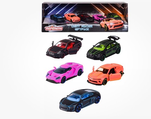Majorette 5 Pack Gift Set Light Racer. Audi, Chevrolet, Nissan Diecast ...