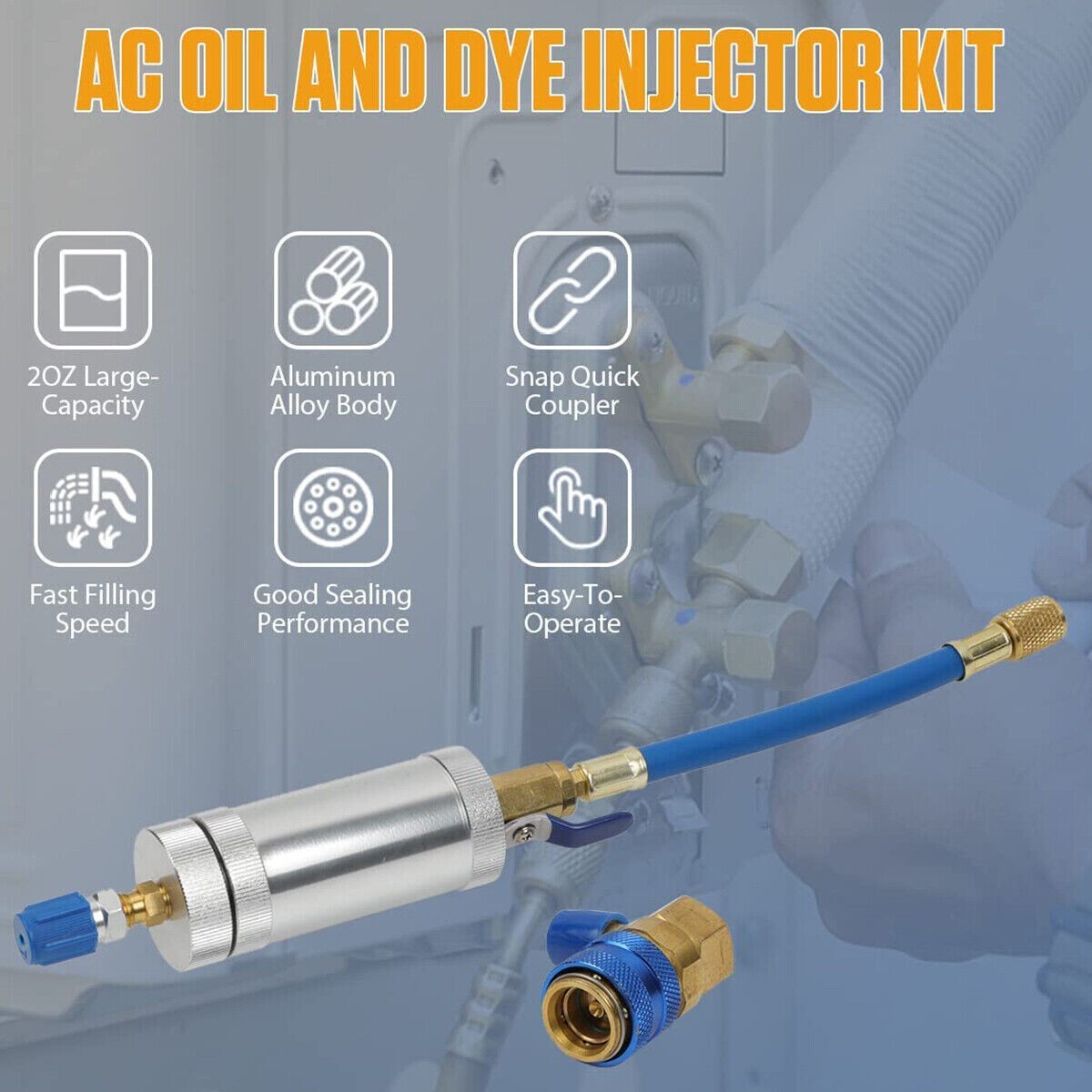 Ac Dye Injector Oreillys Buy AC Oil Dye Injector, R134A Compressor Oil ...