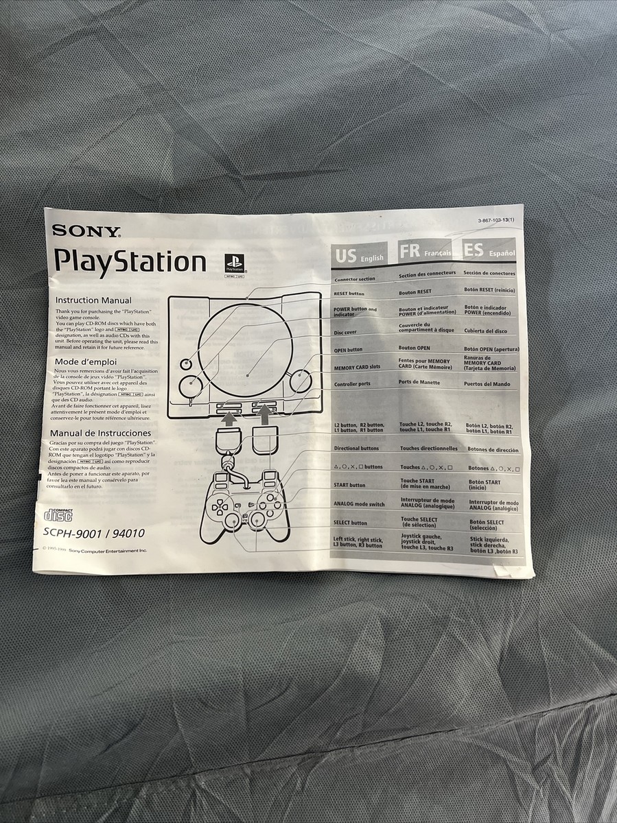 Sony Playstation 1 Manual