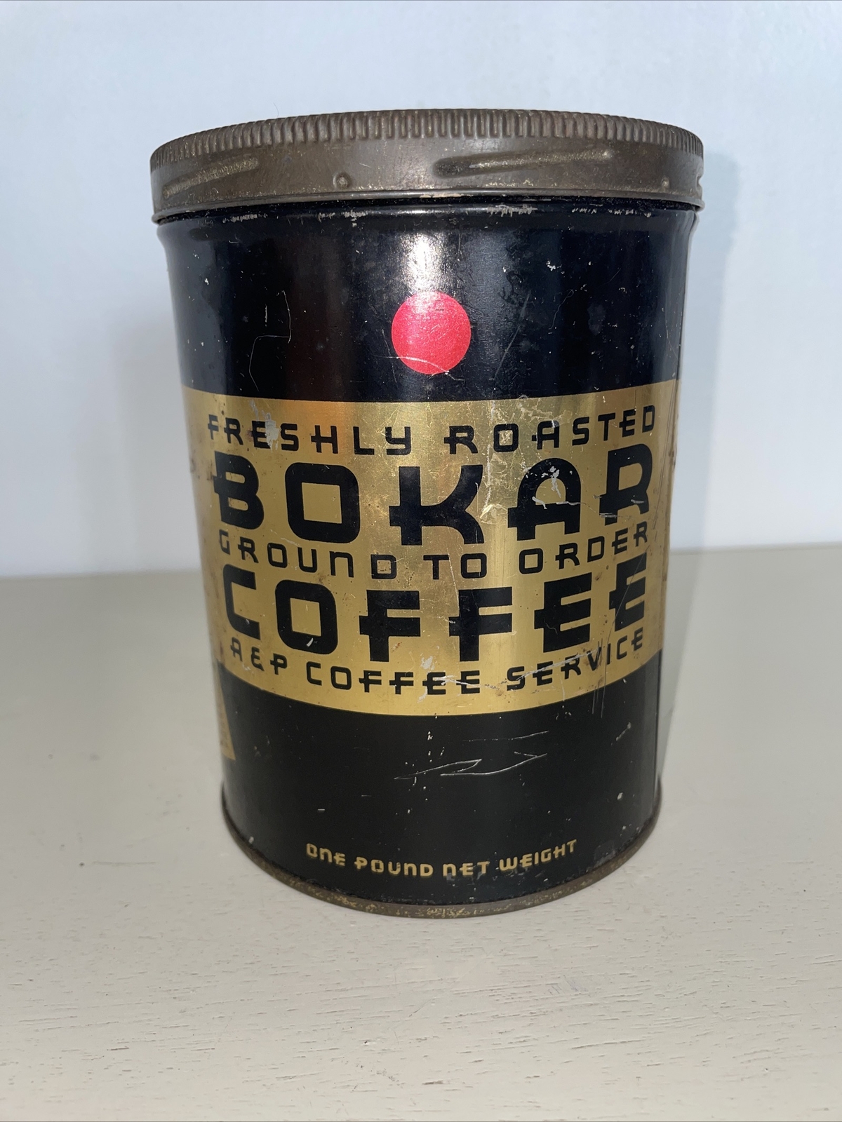 VINTAGE BOKAR COFFEE TIN 1 lb | eBay