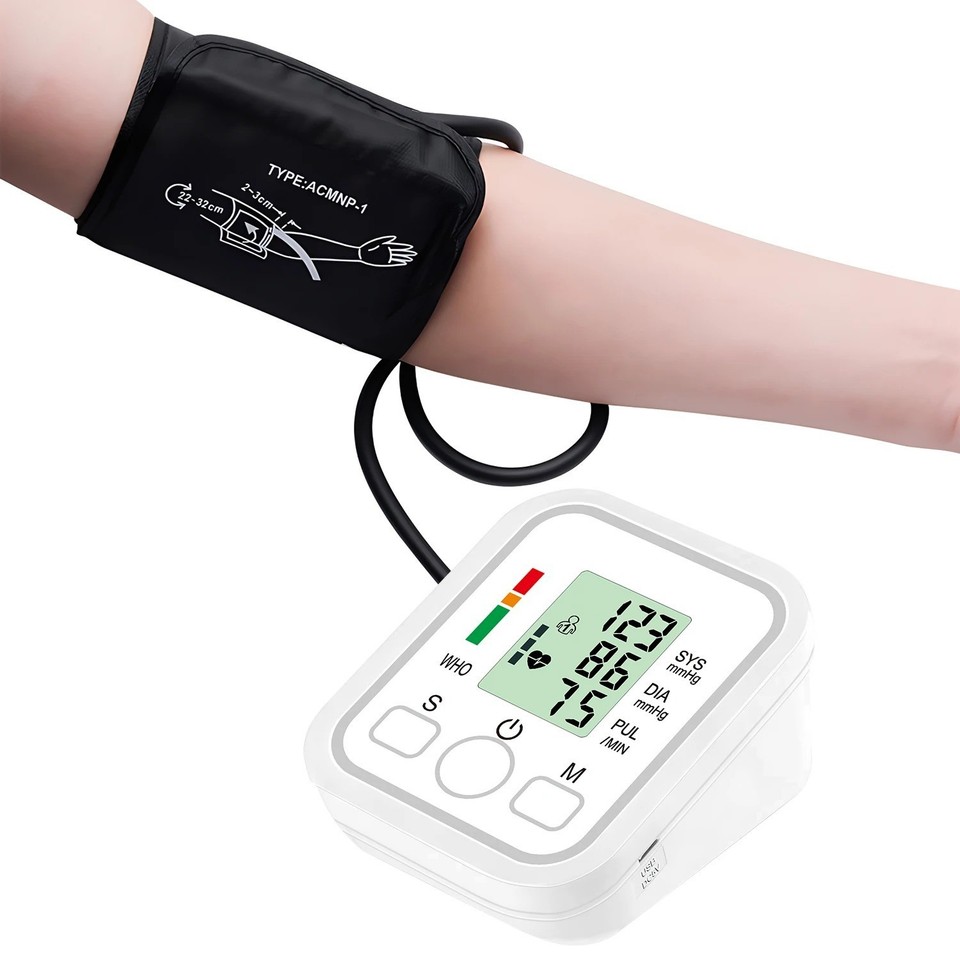 Blood Pressure Monitor Upper Arm Automatic Digital Medical Pulse | eBay UK