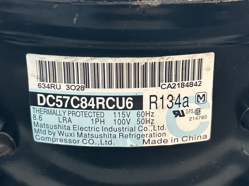 GE Refrigerator Compressor Matsushita P# DC57C84RCU6 WR87X20798 | eBay