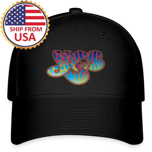 YES Band Black Hat Baseball Cap Size S/M & L/XL | eBay