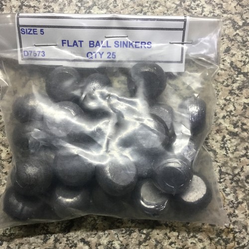 25 X Flat surf sinkers SIZE 5 WEIGHT 44 GRAMS QTY 25 D7508 | eBay