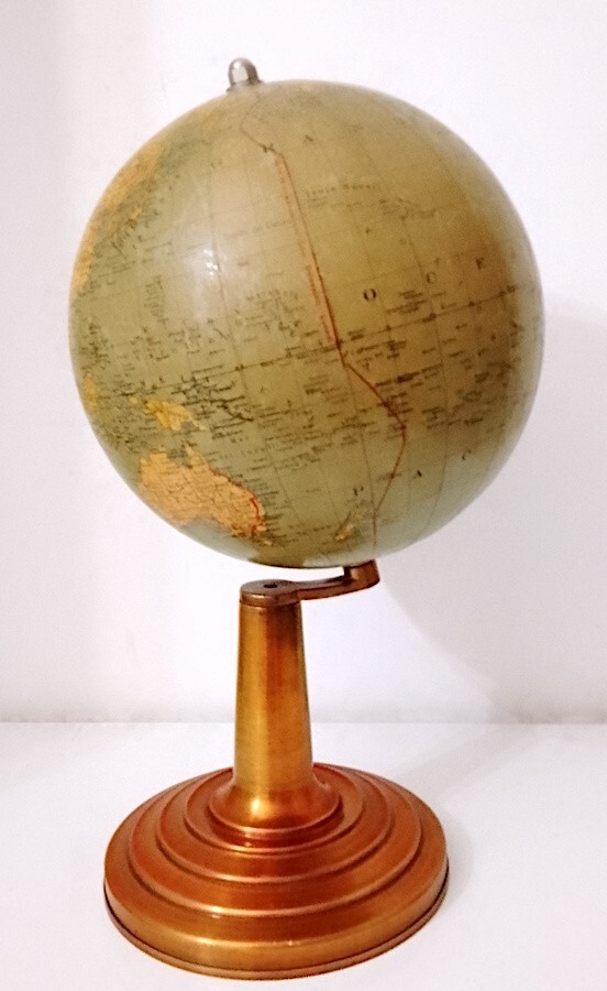 MAPPAMONDO GLOBO FISICO E POLITICO Laboratorio italiano Mappamondi Torino 1940 | eBay