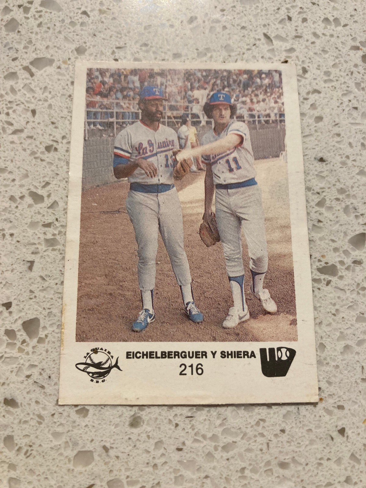 1981-82 Venezuelan Winter League Sticker Juan Eichelberguer Shier La ...