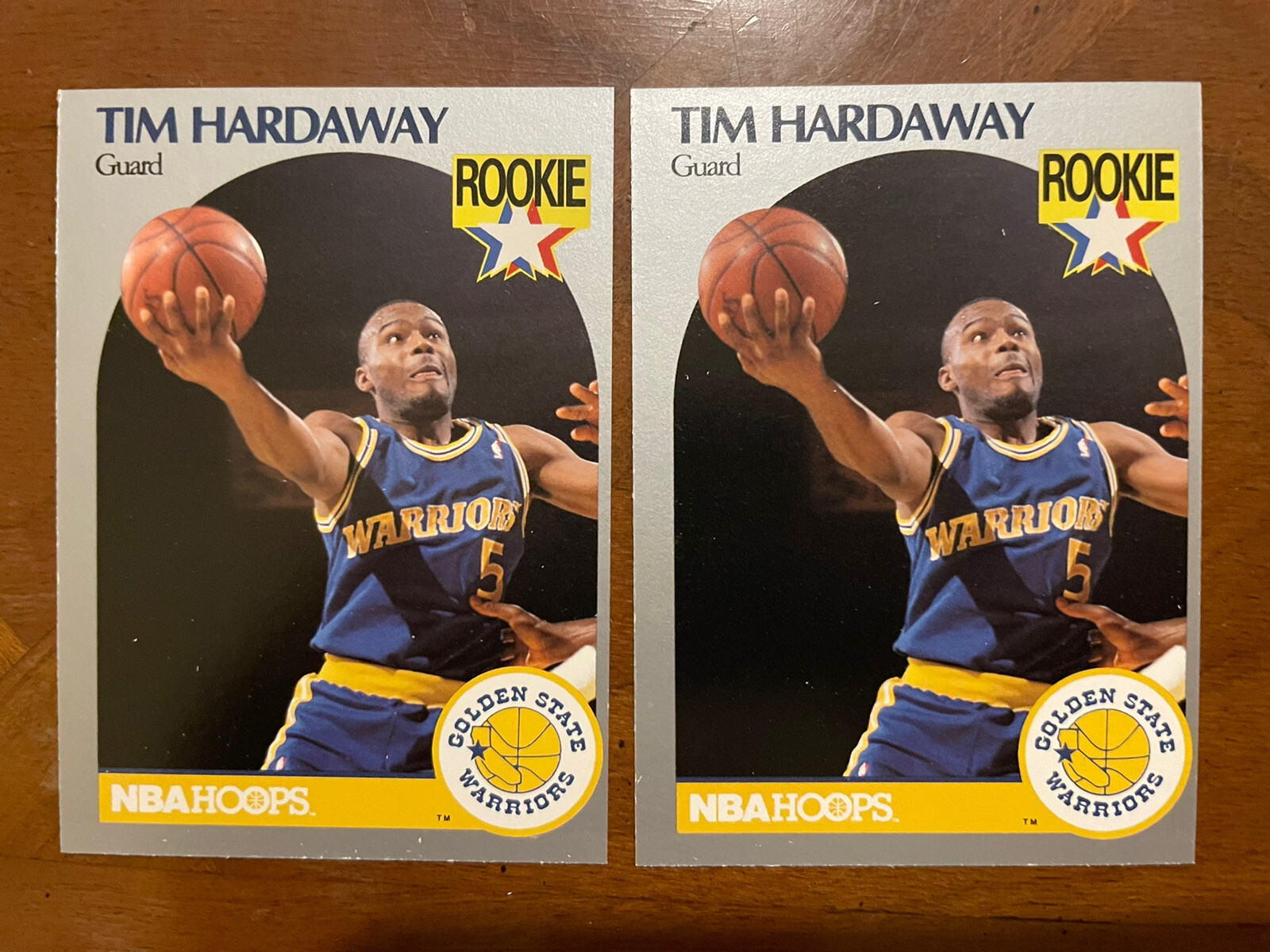 1990-1991 NBA Hoops Tim Hardaway Golden State Warriors #63 Rookie Card ...