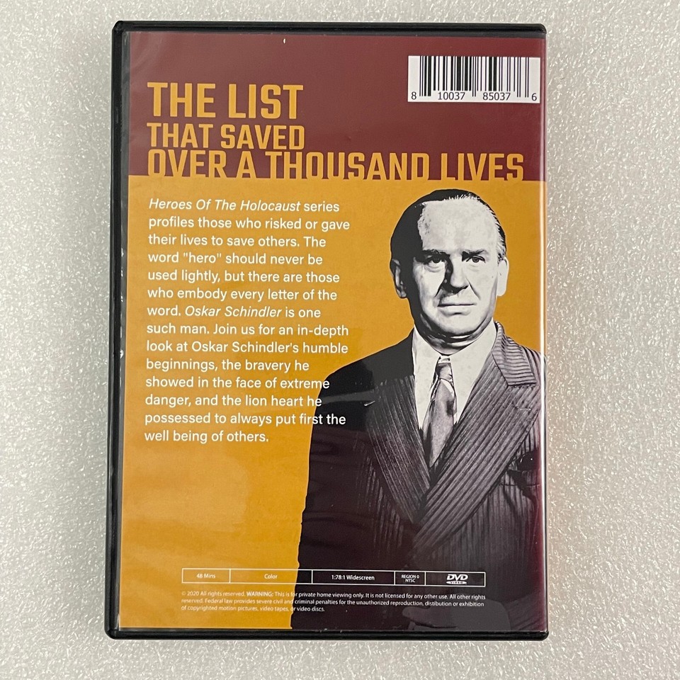 Heroes of the Holocaust: Oskar Schindler (DVD) true story behind ...