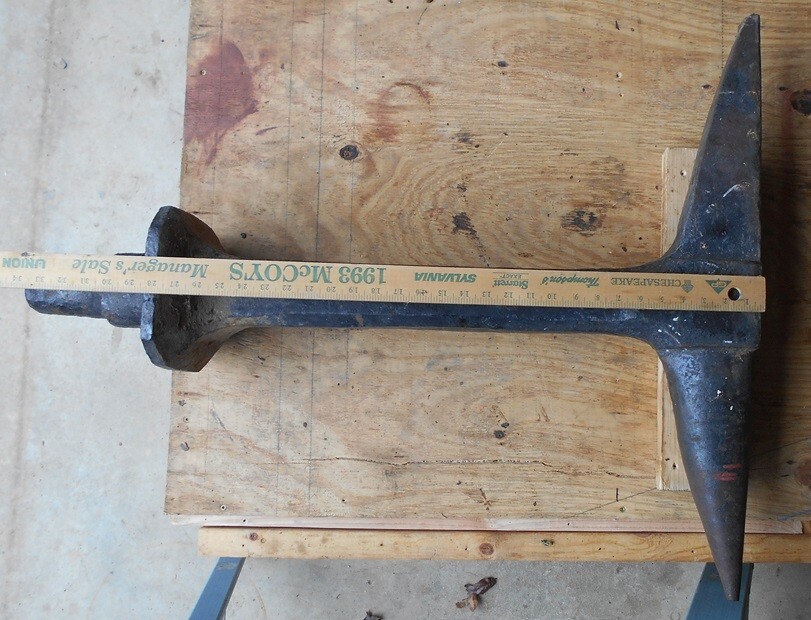 UNIQUE LARGE 165 LB STAKE ANVIL MARKED PWTH | eBay