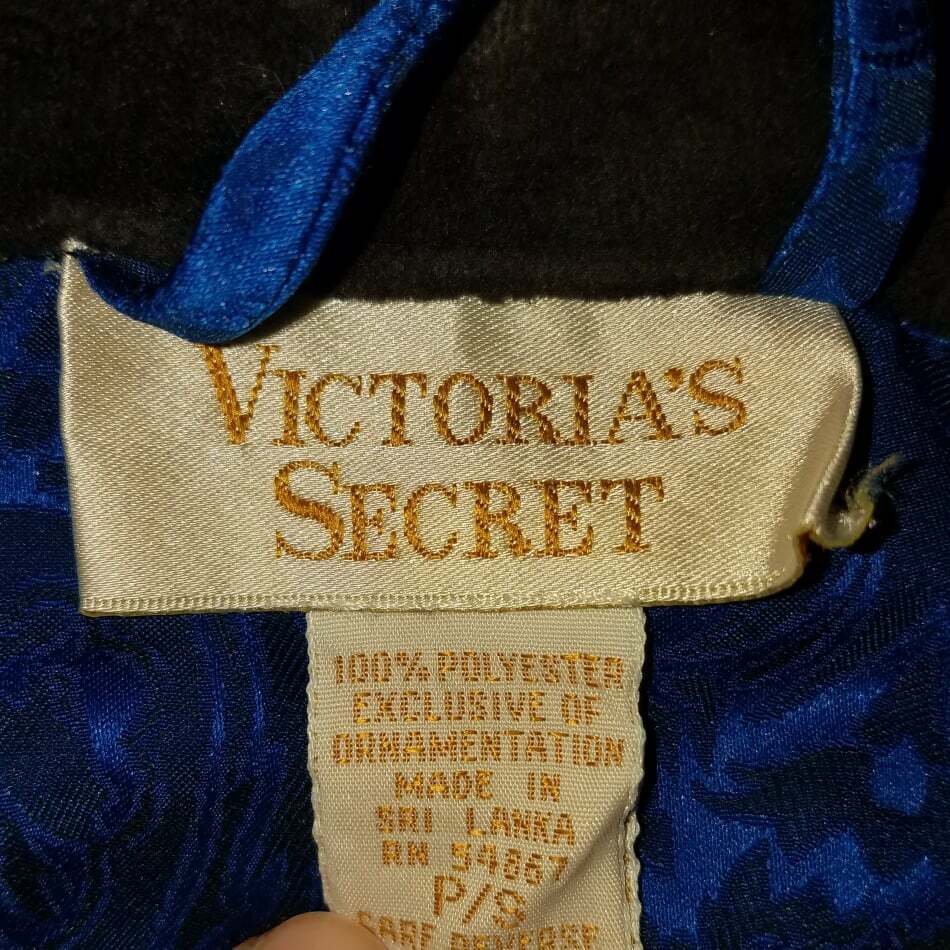 Rare Vintage Victoria's Secret Gold Label Royal Blue … - Gem Rare Vintage Victoria's Secret Gold Label Royal Blue … - Gem