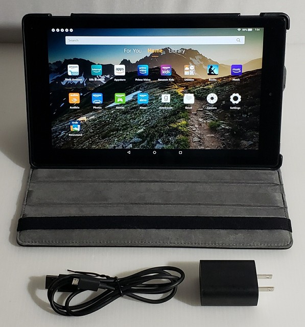 Amazon Fire HD 10 7th Gen. SL056ZE Black Quad Core 32GB 10.1 in Tablet ...