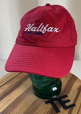 RED HALIFAX NOVA SCOTIA HAT STRAPBACK ADJUSTABLE EMBROIDERED GRAPHICS ...