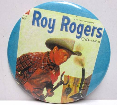 LARGE 3 INCH ROY ROGERS PINBACK BUTTON-COMICO | eBay