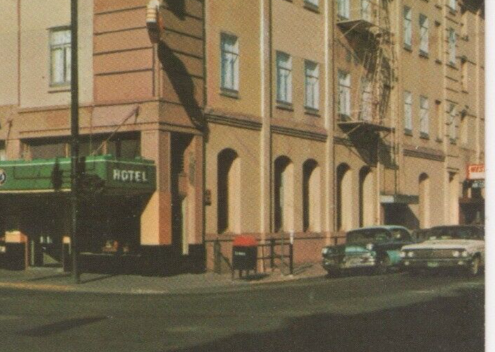 The Temple Motor Hotel Street Scene Old Cars Pendleton Oregon Chrome Postcard | eBay