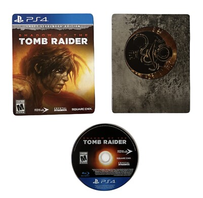 Shadow of The Tomb Raider Croft Steelbook Edition PlayStation 4 PS4 ...
