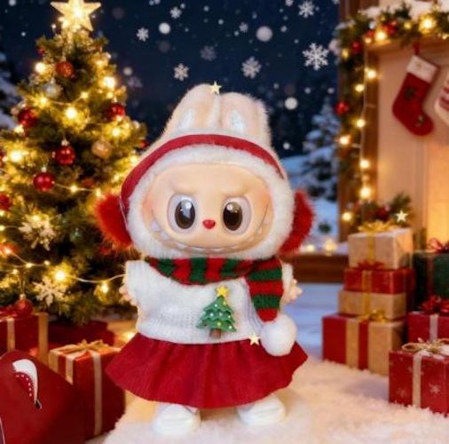 Labubu Doll Christmas Outfits Choose From 12 Styles Holiday Clothes ...