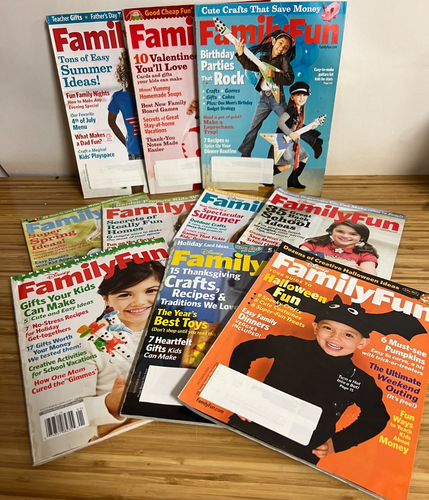 Family Fun Magazines dated Feb 2009 - Jan 2010 (10 total) | eBay