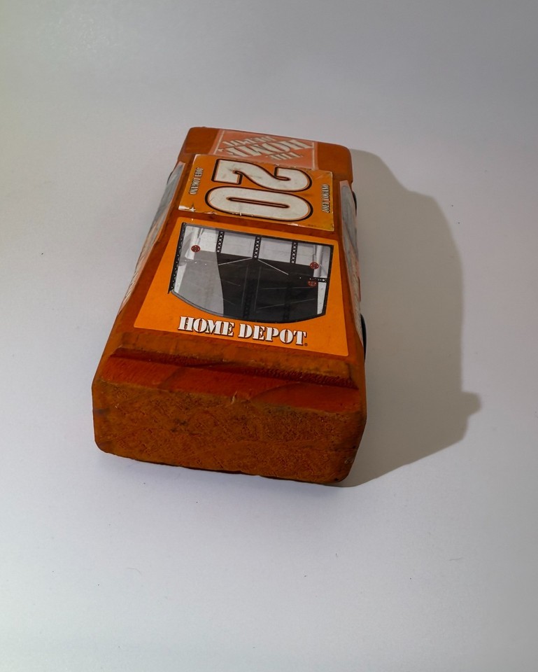 Custom Wood Joey Logano #20 Home Depot Pinewood Derby Style Car ...