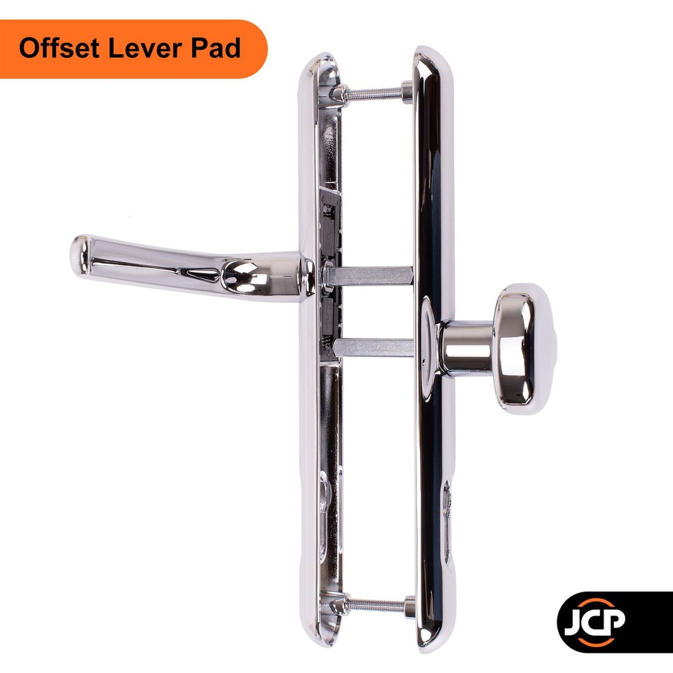 Composite Lever Pad Door Handle Pair UPVC Sprung Set 92/62PZ 211mm ...