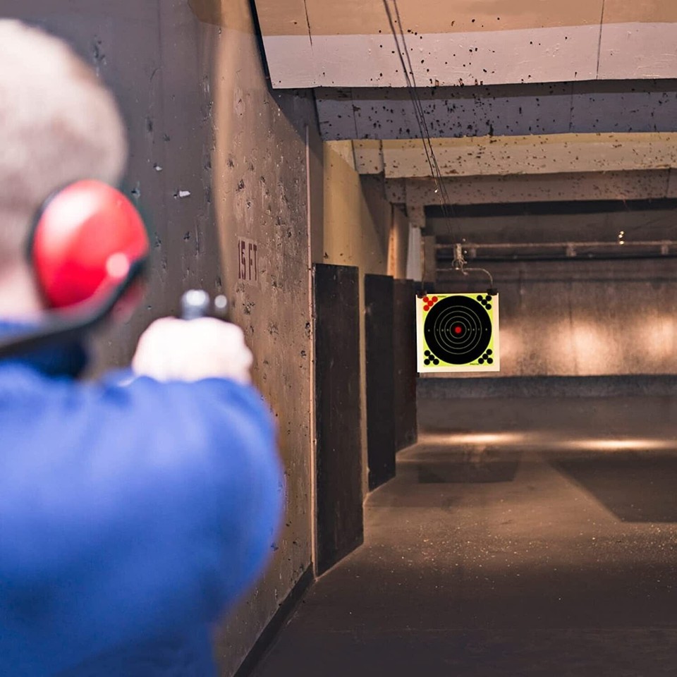 100-Pack 8" Shooting Targets Reactive Sticker Shot Gun Rifle Range ...