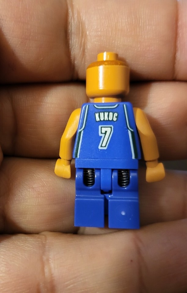 LEGO Sports Minifigure NBA Toni Kukoc Milwaukee Bucks #7 (Genuine) C16 ...