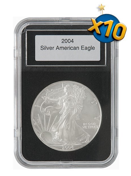 10 Lighthouse Quickslab Coin Slabs 41mm For Silver Eagle 1 Oz ...