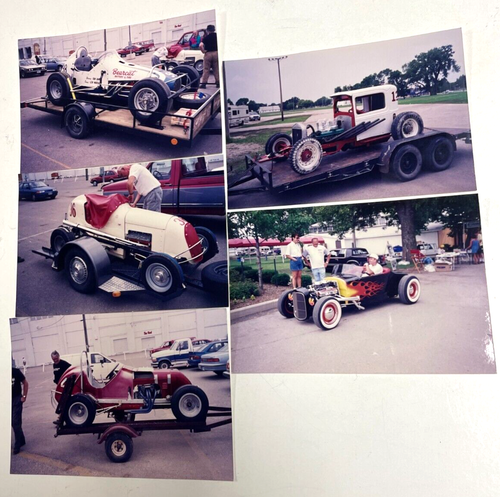 Vintage Auto Racing 4x6 Photos Midget Race Cars Hot Rods 1980's ...