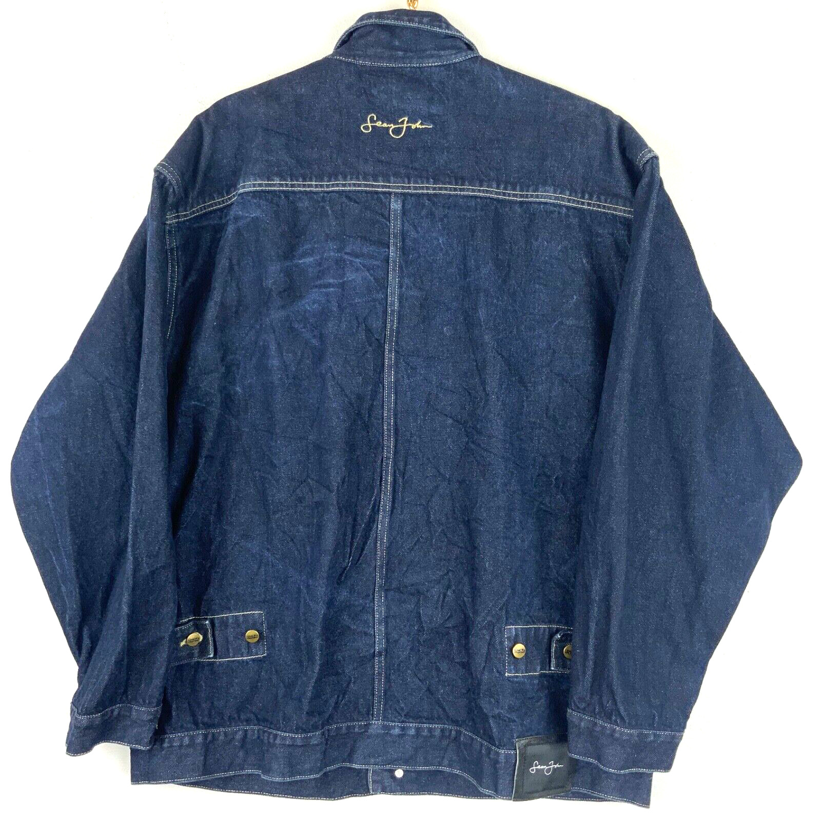 Vintage Sean John Denim Jean Trucker Jacket Size XL I… - Gem