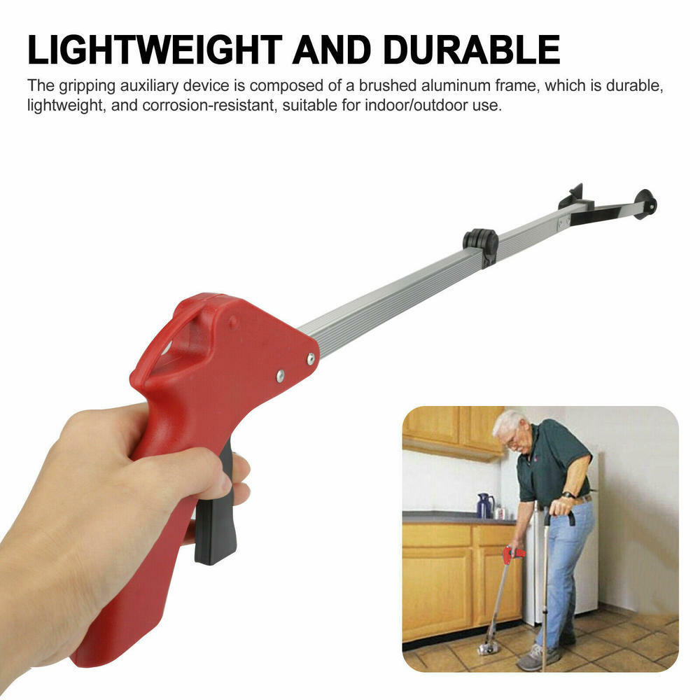 FOlDABLE REACH GRABBER REACHER LITTER PICKER HELPING HAND HELD PICK UP ...