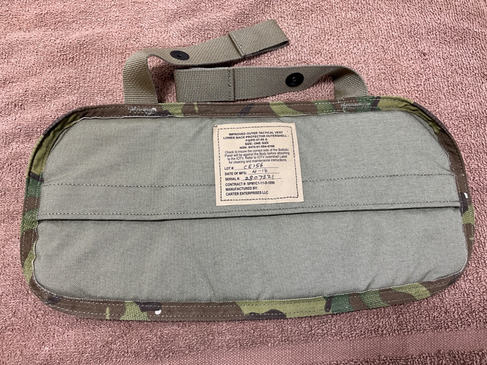 US Army Lower Back Protector Outershell Multicam / Scorpion NEW | eBay