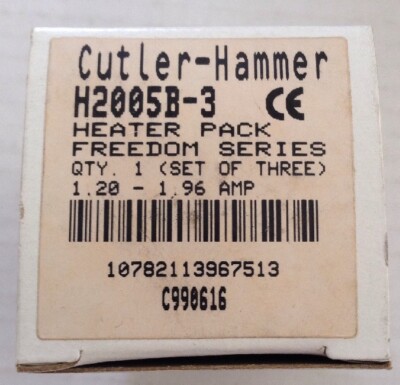 Cutler-Hammer,H2005B-3,Heater Pack H2005B-LOT OF 4 | eBay
