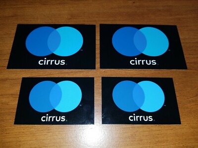 4x Cirrus ATM stickers decals | eBay