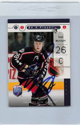 2005/06 UD Be A Player #26 Todd Marchant Blue Jackets Signed Auto ...