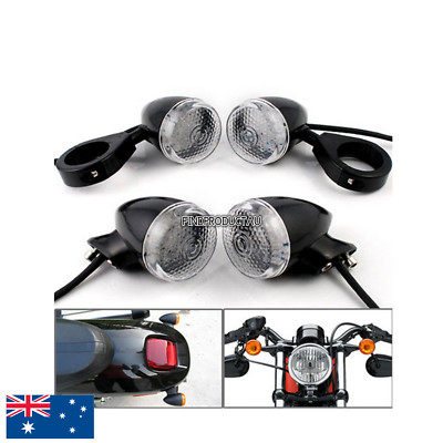 41mm Black Motorcycle LED Turn Signal Indicator Light Harley Bullet ...