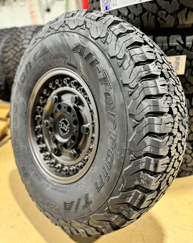 4) 17" Black Rhino Armory Wheels 37" BFG KO2 AT Tires 5x5 Jeep ...