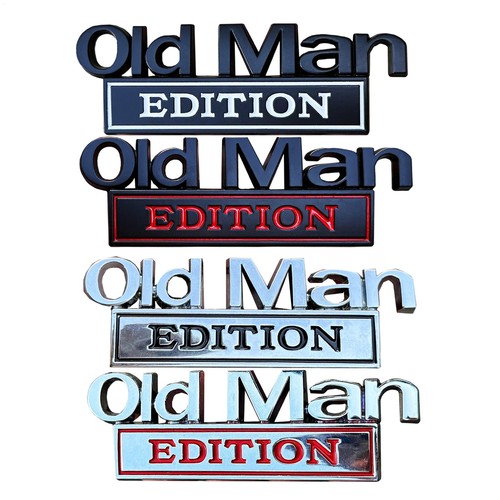 Old Man Edition Emblem Auto Car Metal Sticker 3D Badge Decal | eBay