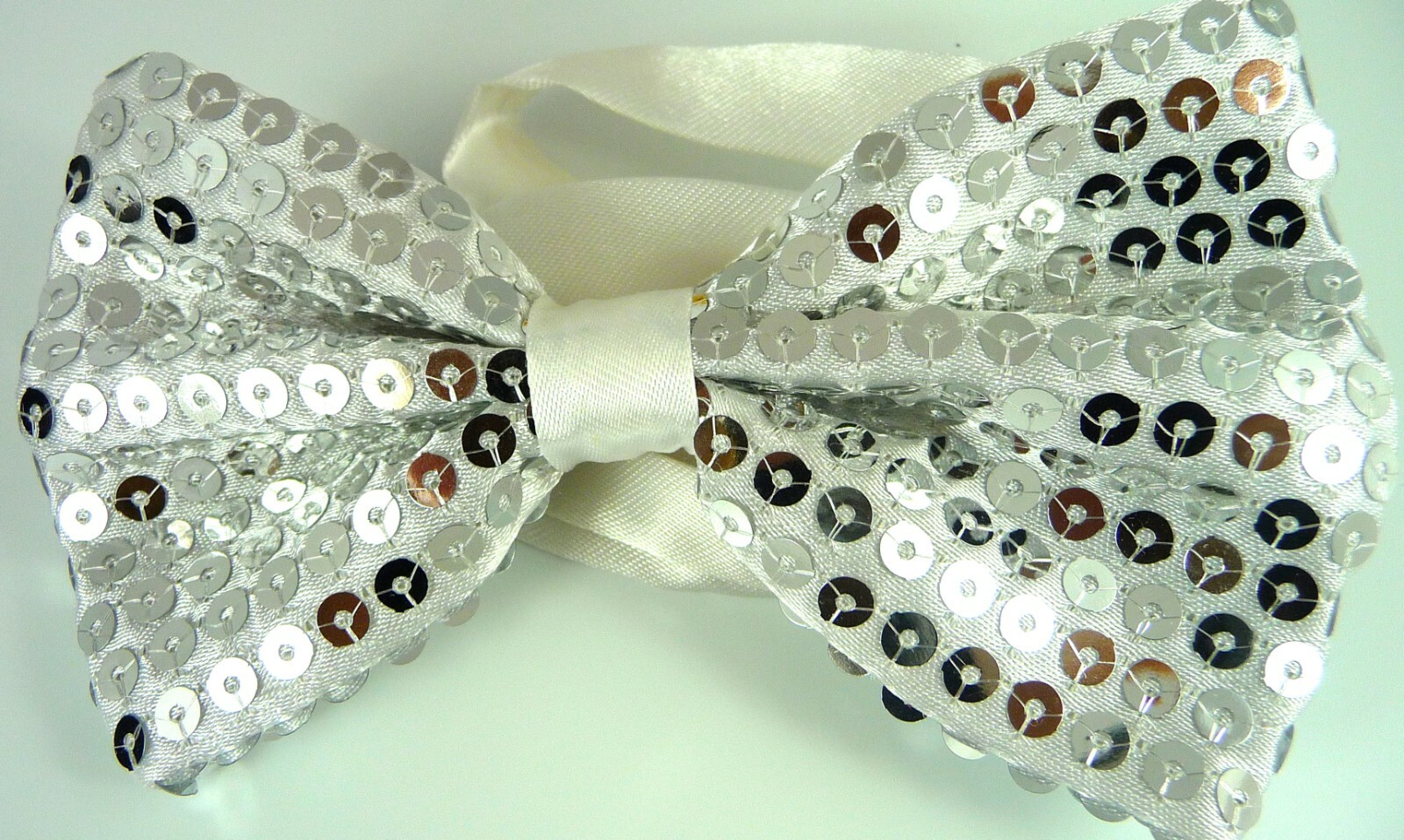 Colour Bow Tie Glitter Sparkly Sequin Dickie Dicky Dance Party Fancy ...