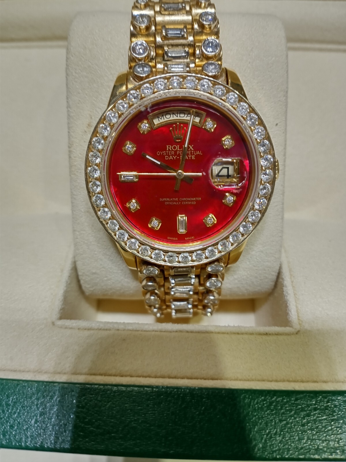 Rolex mens watch solid gold 18 k. (126 diamonds) OCTOPUSSY | eBay