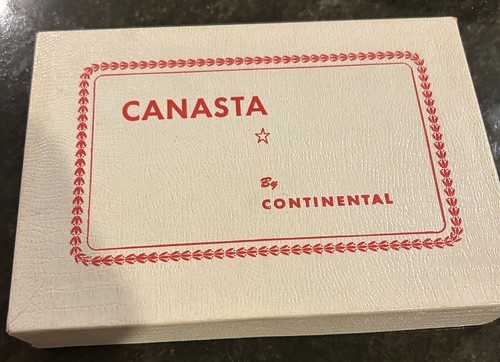 Continental Canasta Game Vtg 1950 Bakelite Card Tray Playing Cards (1 ...