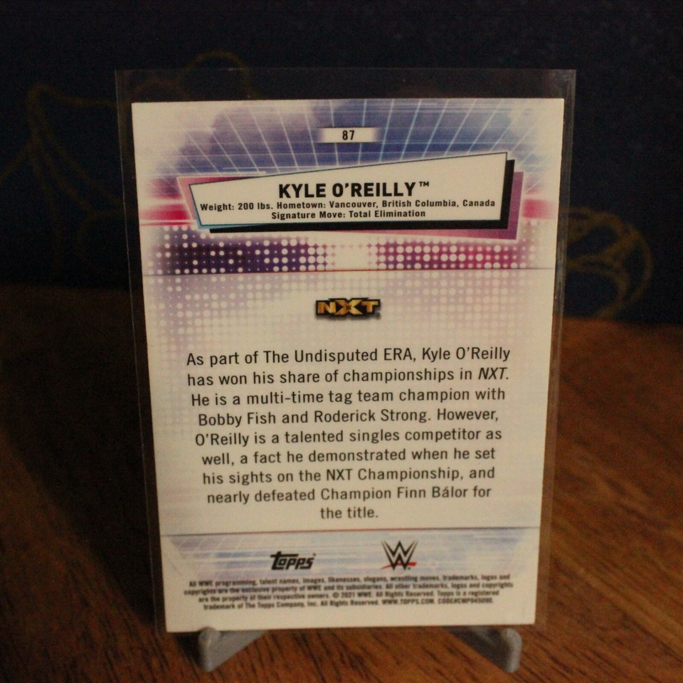 Kyle O'Reilly 2021 Topps Chrome WWE #87 AEW TNA Impact Ring Of Honor | eBay