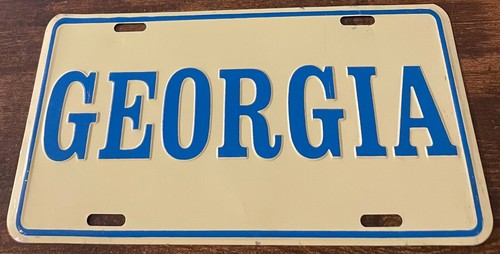 Vintage Georgia Booster License Plate | eBay