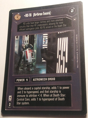 Decipher Star Wars A New Hope CCG RARE BB R3-T6 (Arthree-Teesix) | eBay