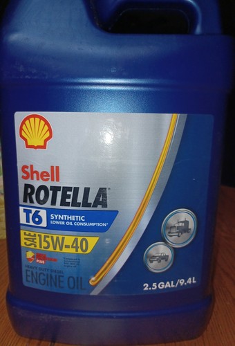 Shell Rotella T6 15w-40 Full Synthetic Diesel Engine Oil (2.5 Gallon ...