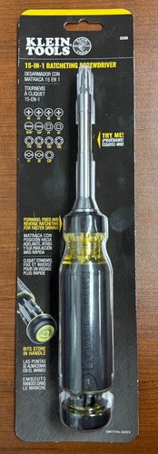 Klein Tools 15-in-1 Multi-Bit Ratcheting Screwdriver (32305) - SEALED ...