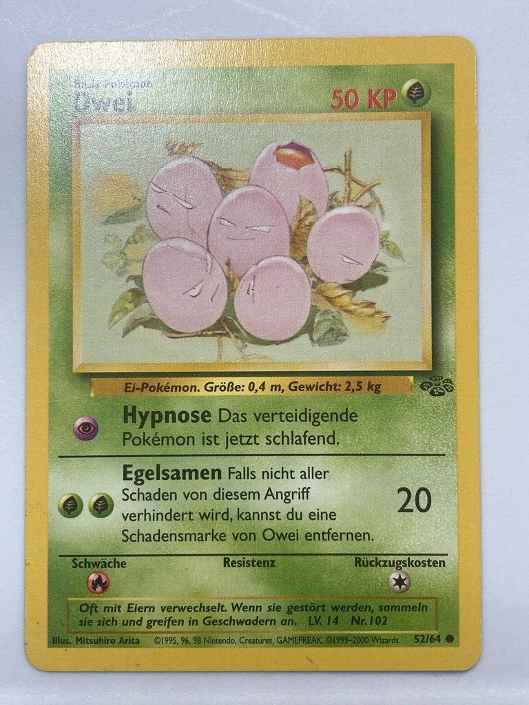 Owei (EXEGGCUTE) 52/64 JUNGLE Set Unlimited LP German Pokemon card | eBay
