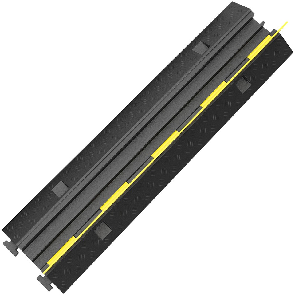VEVOR 3 Pcs 2-Cable Rubber Electrical Wire Cover Cord Protector Ramp ...