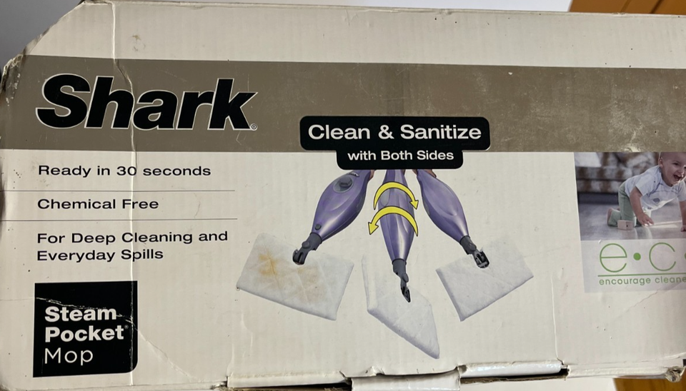 NEW NIB SHARK STEAM POCKET MOP Hard Floor Deep Cleaning Model S3502 ...