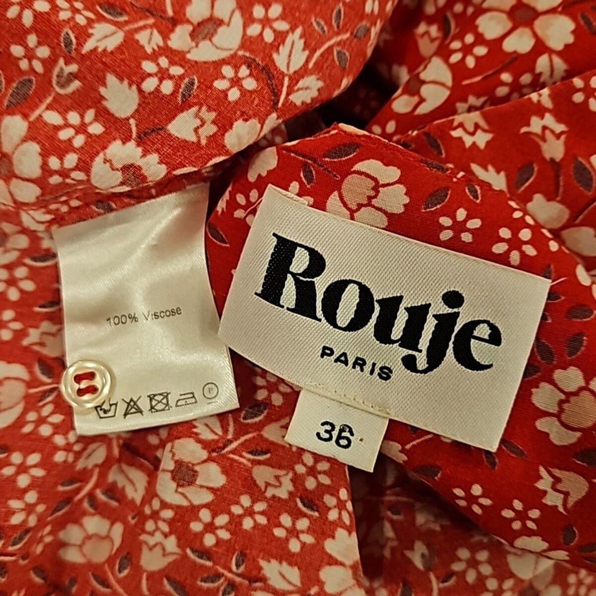 💕ROUJE💕 Laura Midi Dress ~ Red Floral Print 36 NWOT | eBay 💕ROUJE💕 Laura Midi Dress ~ Red Floral Print 36 NWOT | eBay