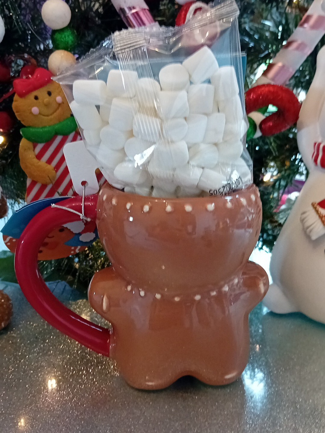 Tk Maxx Christmas Candy Cane Gingerbread Mug With Hot Chocolate ...